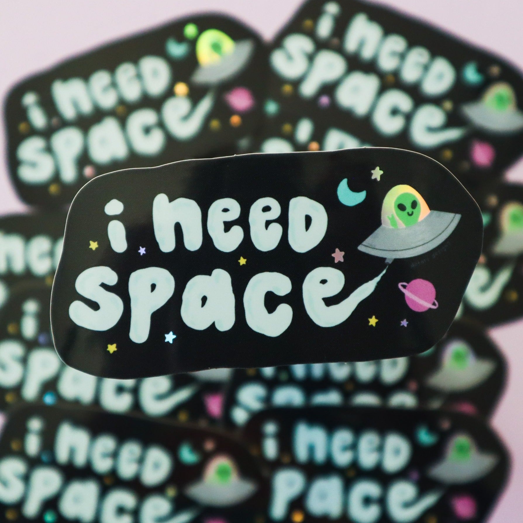 I Need Space Alien Sticker – dotori designs